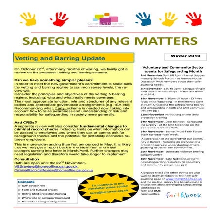 Safeguarding matters winter 2010 | PDF