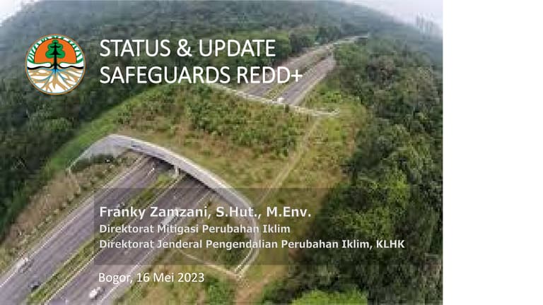 Status & Update Safeguards REDD+ - CIFOR-ICRAF Knowledge