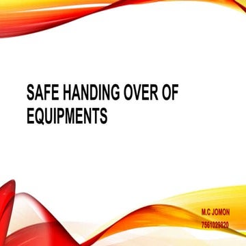 SAFE HANDING OVER OF EQUIPMENTS.pptx