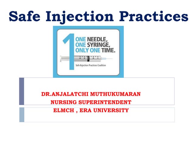 Safe injection practice | PPT