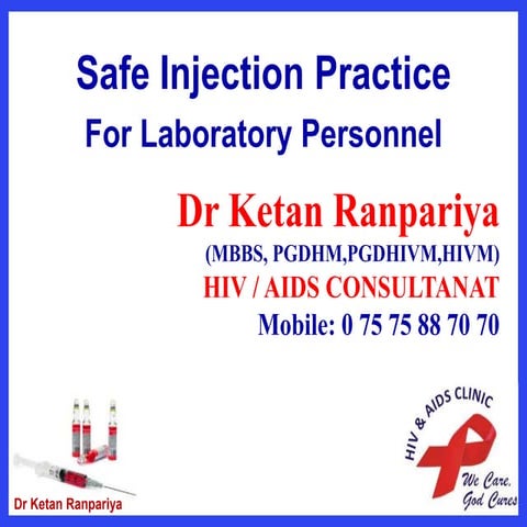 Safe injection practices for Laboratory Personnel | PPSX