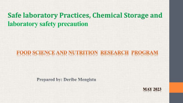 Chemical Hazards Training Presentation | PPTX