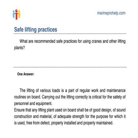 Safe lifting practices | PDF