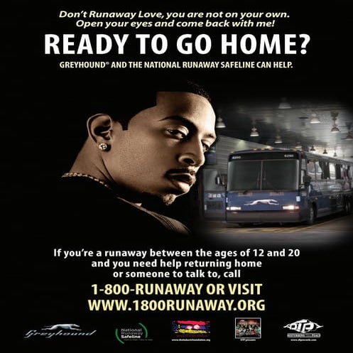 Poster for HomeFree Program for Runaway and Homeless Youth by Greyhound ...
