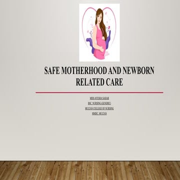 SAFE MOTHERHOOD1-1.pptx bs nursing 3rd year | PPTX