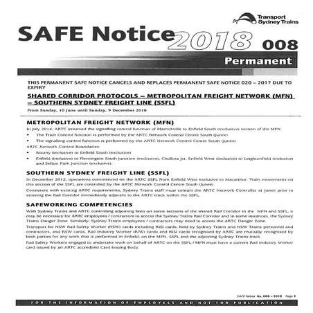 Safe notice permanent 008 | PDF