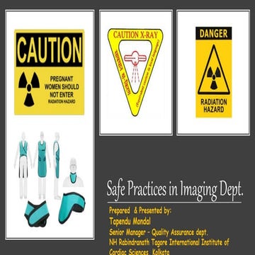 Safe practices in imaging dept. | PPTX