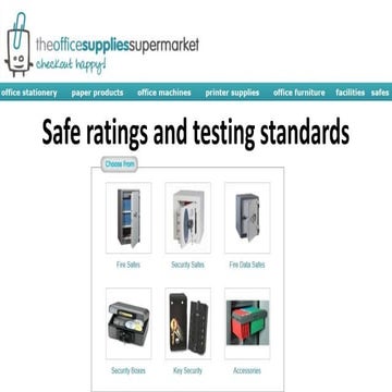 Safe ratings and testing standards | PPT