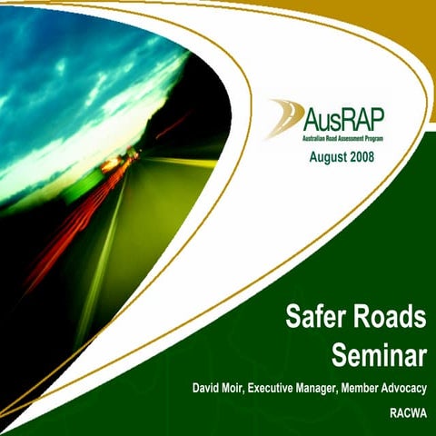 Safer Roads By David Moir | PDF