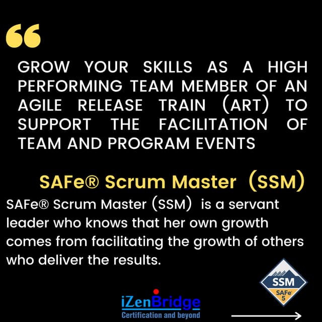 SAFe Scrum Master Certification | PDF