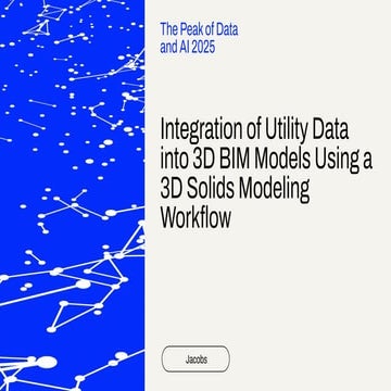 Integration of Utility Data into 3D BIM Models Using a 3D Solids Modeling Workflow | PDF