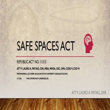 Safe Spaces Act Pdf