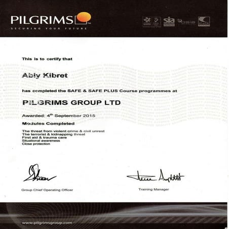 Safe and Safe Plus Course | PDF