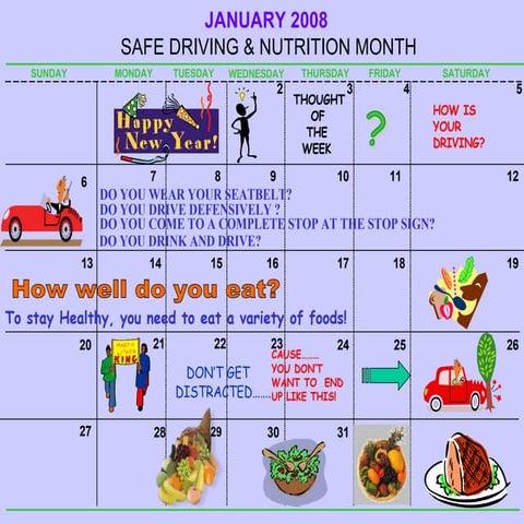 Safety Calendar2008 | PPT