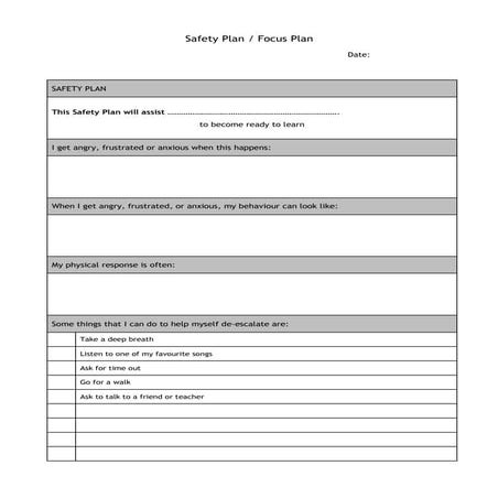 Safety focus plan | PDF
