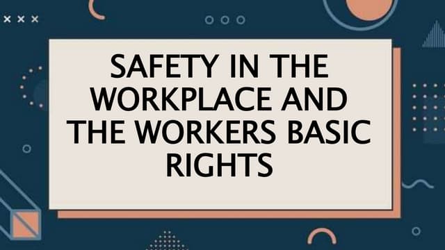 workplace rights and responsibilities pptx | PPTX
