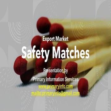 Safety matches-market | PPT