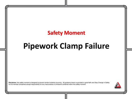Safety Moment | Pressure release when breaking containment | PDF