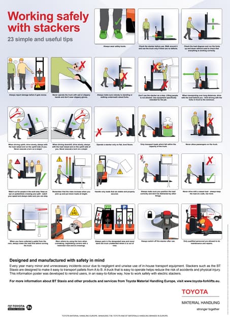 TMHE’s 25 Tips for Working Safely with Counterbalanced Forklifts | PDF | Auto Safety | Automotive
