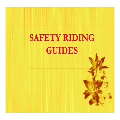 Safety riding-english | PDF
