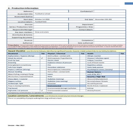 Safety risk-assessment-Football or school - Field | DOCX