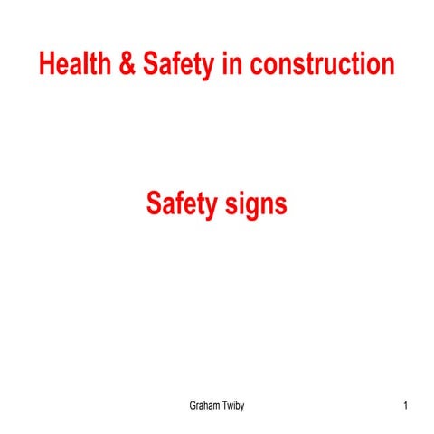 safety-sign-presentation.ppt for iti training | PPT