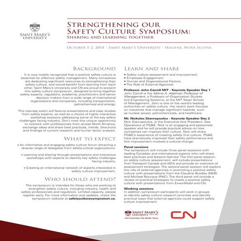 Safety Culture Symposium | PDF