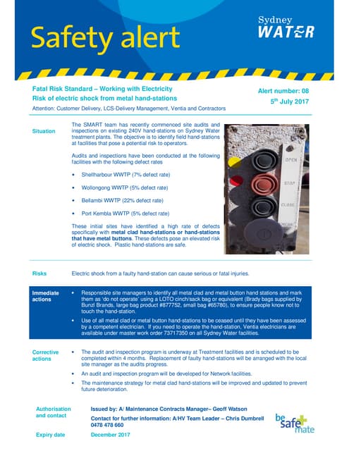Safety alert 17 hydraulic systems | PDF