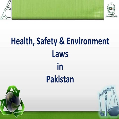 Safety and Health Laws in Pakistan NePra | PPTX