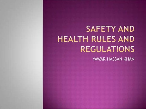 Enhance safety and health in construction | PPT