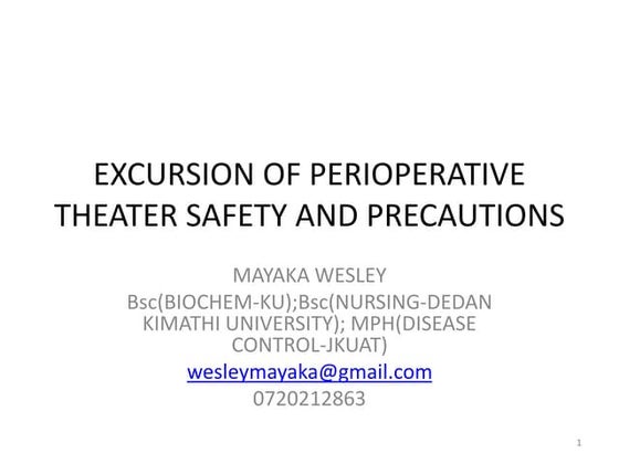 Guidelines for Maintaining a Sterile Field in an Operating Room | PPT