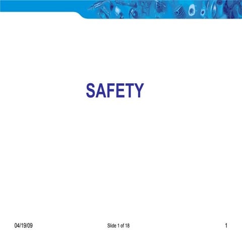 Safety At Manufacturing Units | PPT