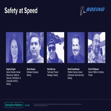 Safety at Speed: Panel Discussion with Boeing Corporation | PPTX