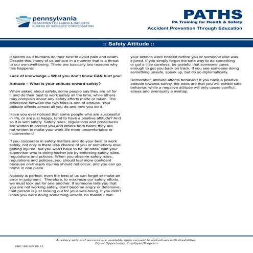 Safety attitude | PDF