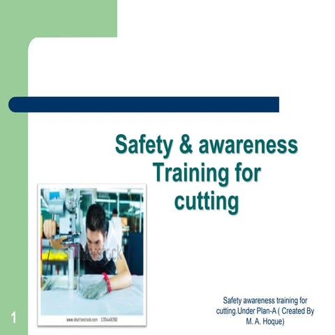Safety & Awareness Tr. for cutting | PPTX