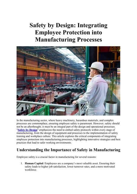 THE 14 ELEMENTS OF PROCESS SAFETY MANAGEMENT | PDF