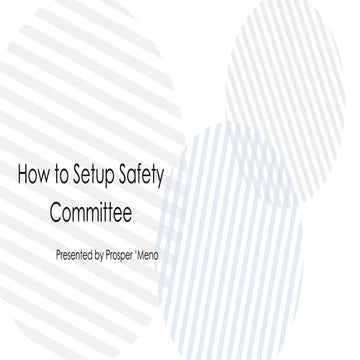 Safety commitee meeting | PPT