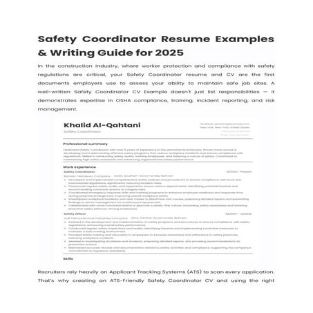 Concrete Finisher Resume Examples & Writing Guide for 2025 | PDF