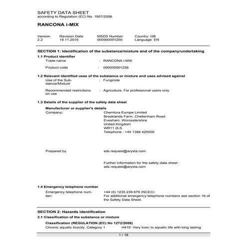 Safety data | PDF
