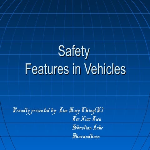Safety features in vehicles | ODP