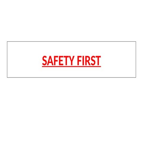 SAFETY FIRST presentation for transportation | PPT