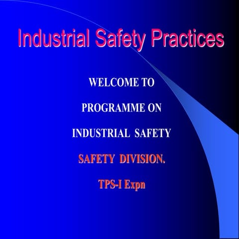 Industrial safety | PPT