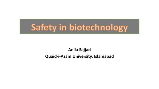 Ethics in biotechnology | PPTX | Biotech and Biomedical Industry ...