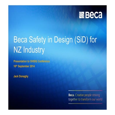 Safety in design for NZ industry | PPT