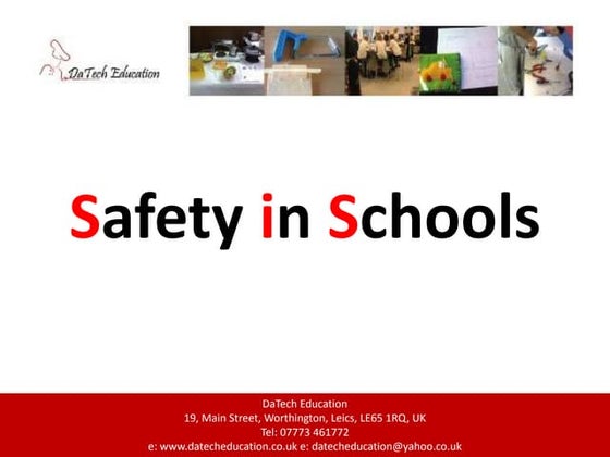 An Introduction Managing Safety and Health in School | PDF