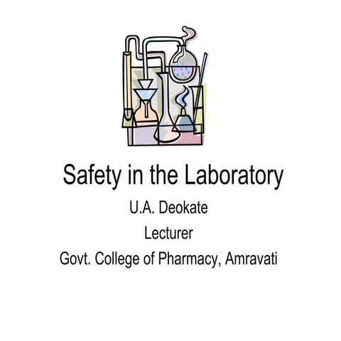 Safety in the laboratory | PPT