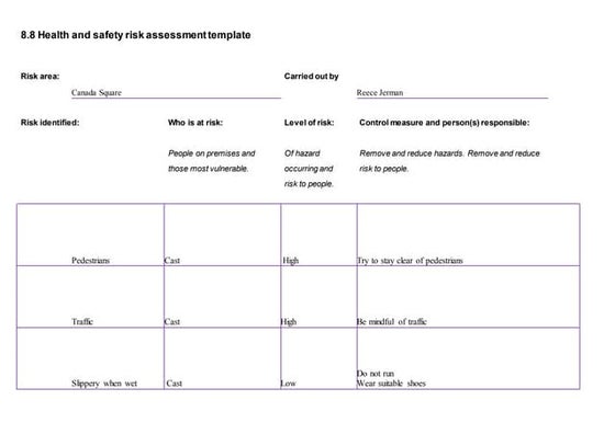 Location 1 Risk Assessment | DOCX
