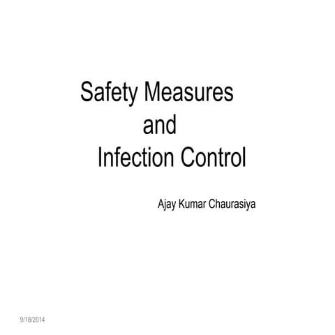 Safety measures and infection control | PPT