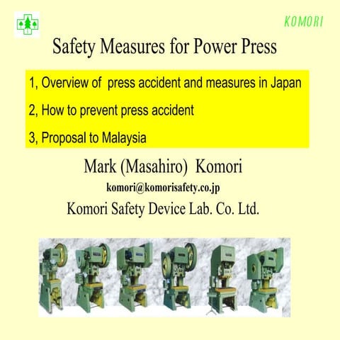 Safety Measures For Power Press | PPT