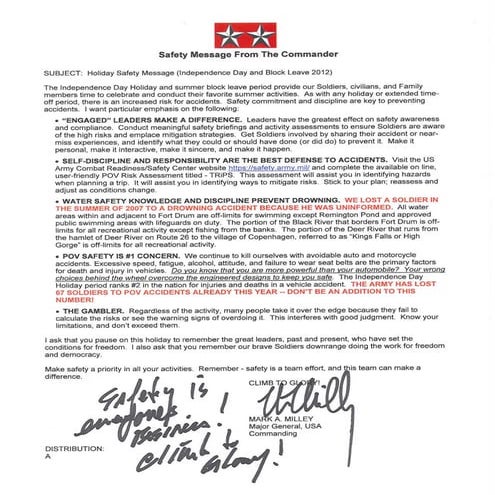 Safety Message | PDF